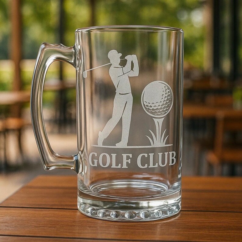 Personalized Golf Beer Mug – Custom Engraved Gift - Etsy