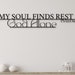 Psalm 62:1 My Soul Finds Rest in God Alone Christian Metal Art, Gift ...