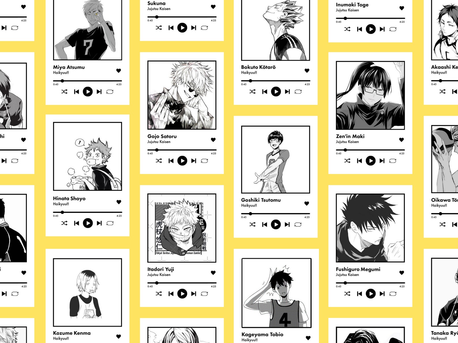 Spotify Anime Music Player Prints 2.75 in X 4 in Wall - Etsy