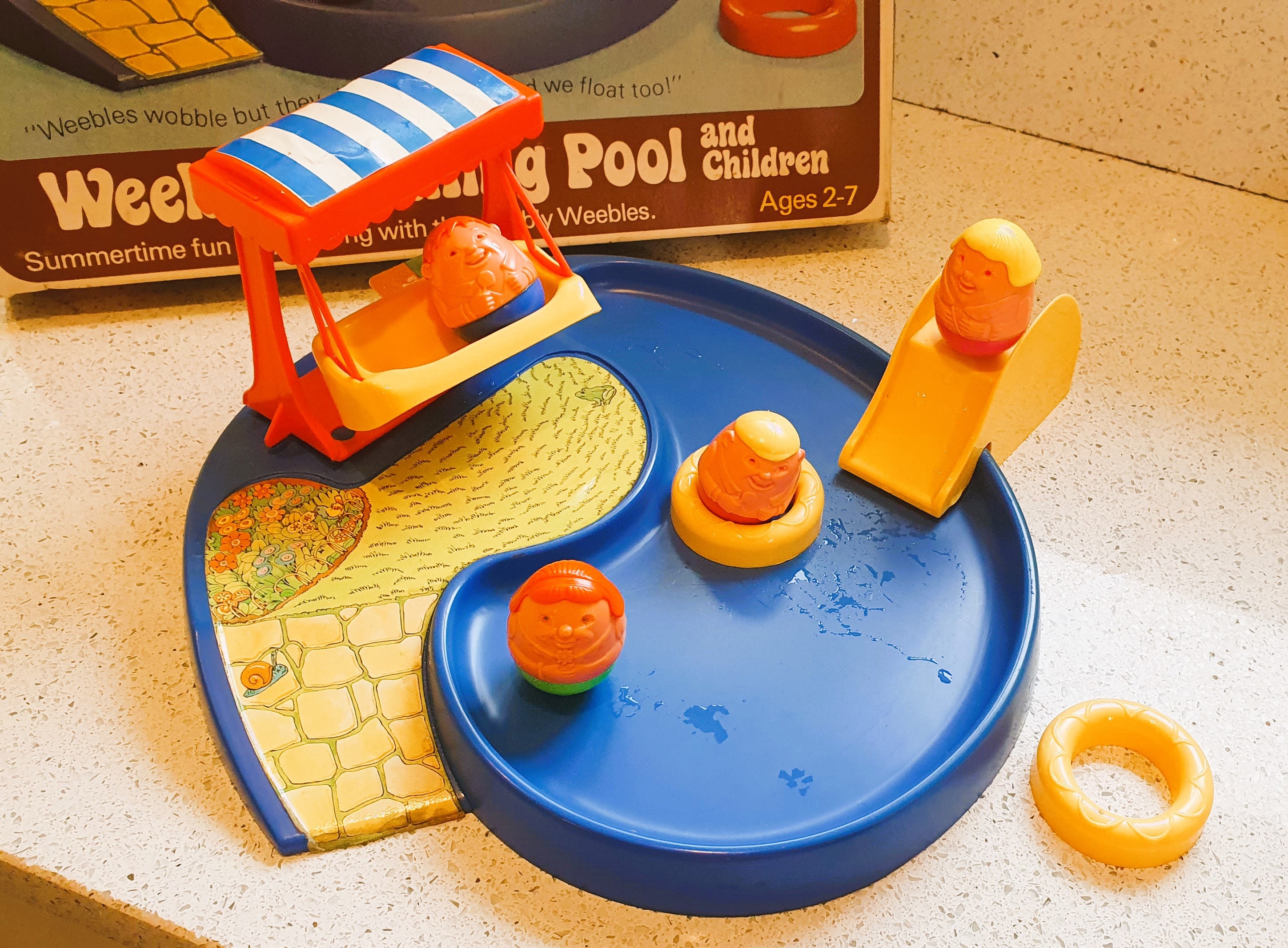 Vintage Airfix Weebles Paddling Pool Toy: 1970s Complete Set - Etsy