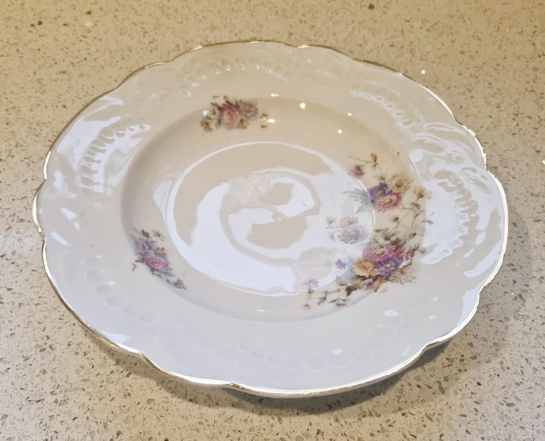 Vintage French Dinner Service, Chintz Floral Bowl, 9 Inch, Pasta, Soup ...