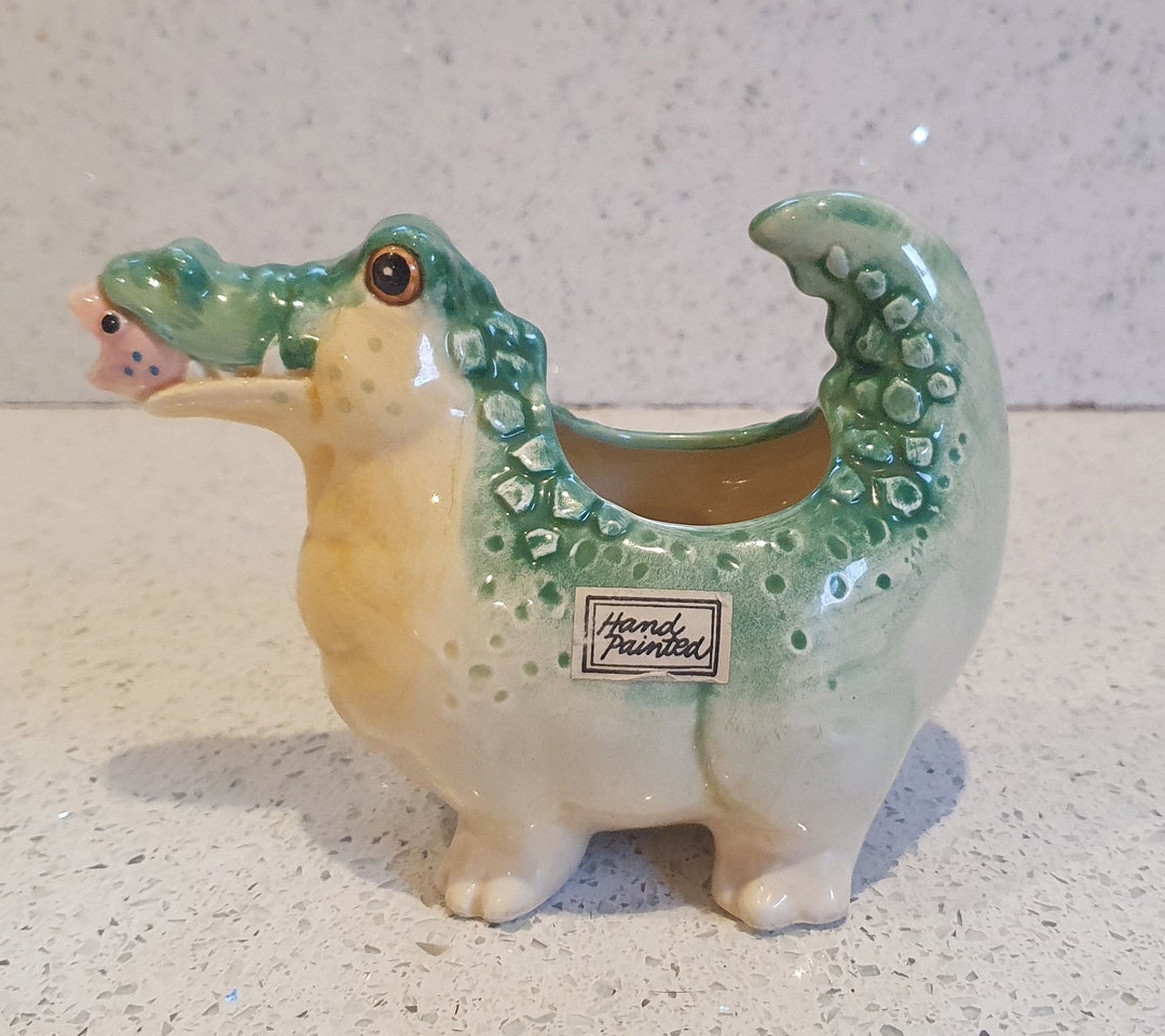 Fitz & Floyd, Alligator Collection, Alligator, Crocodile, Creamer, Milk ...