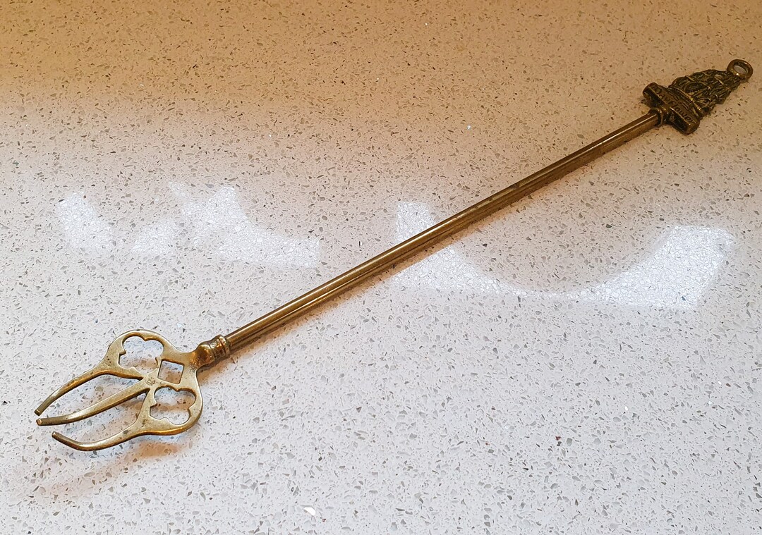 Vintage Brass Toasting Fork, 18 Inches, Long, the Mayflower, Sailing ...