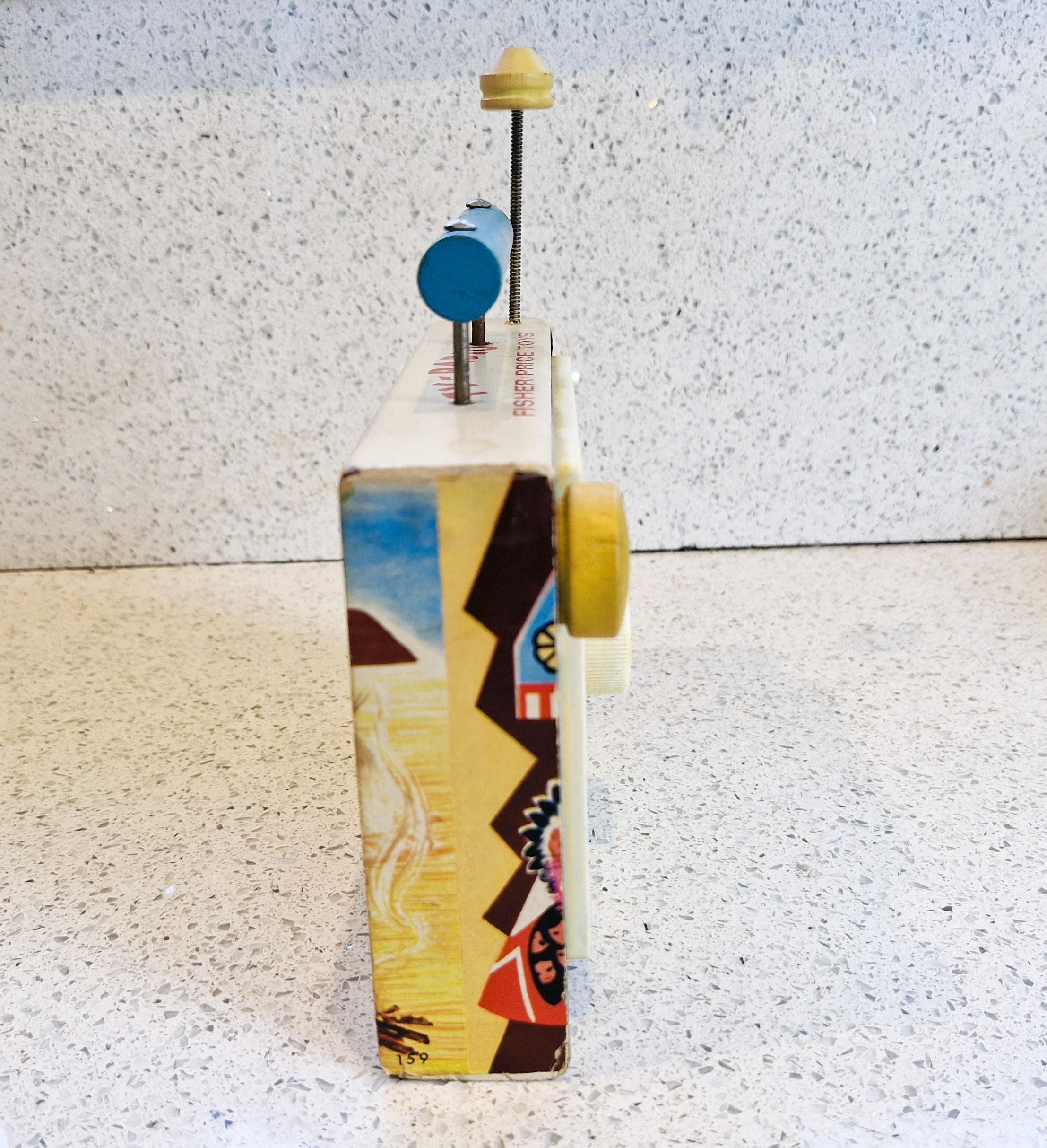 Vintage 1962 Fisher Price Wind-up TV Radio Music Box: Ten Little ...