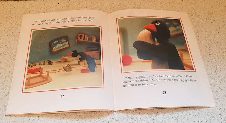 Vintage PINGU, Pingu Looks After an Egg, Pingu Gift, 90s Pingu, Toot ...
