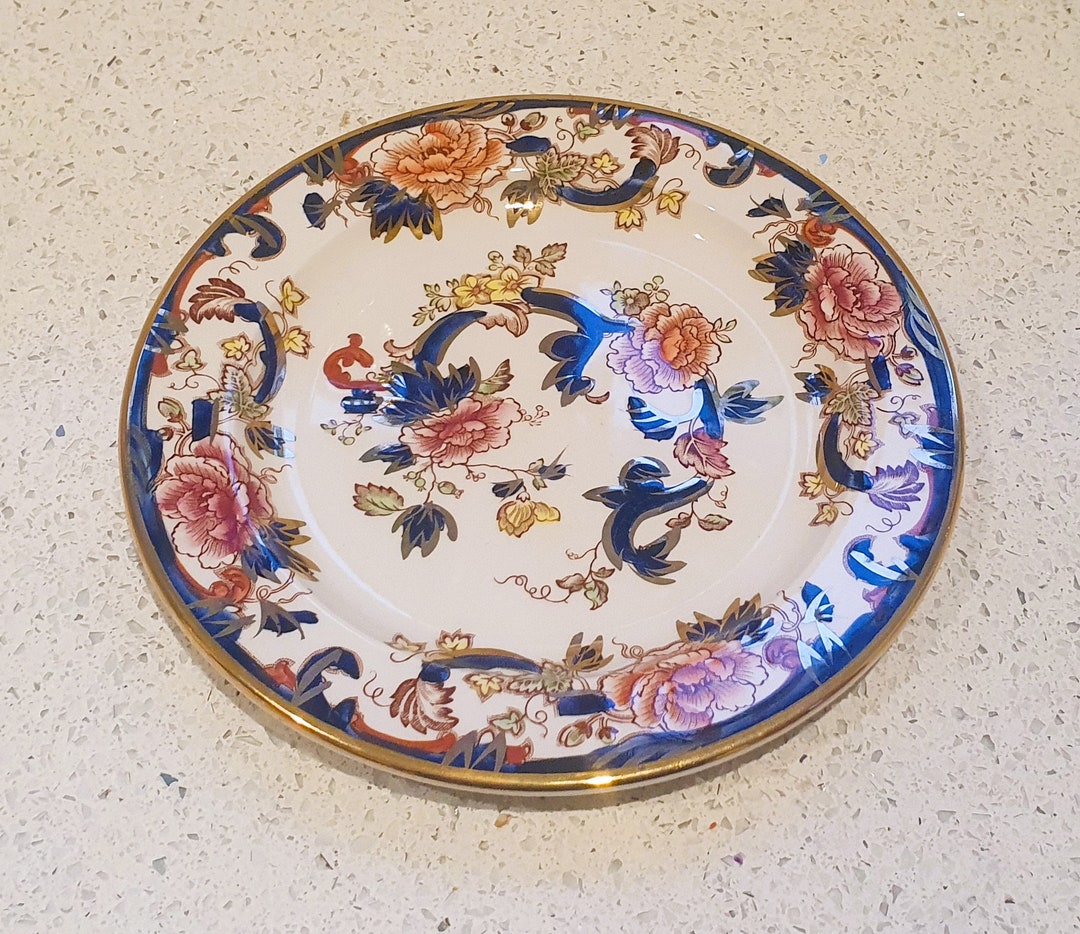 Vintage, Mason's Ironstone, Mandalay, Plate, Blue Mandalay, Made in ...