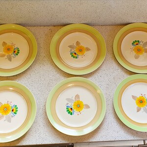 Art Deco, Tams Ware, Dinner Plates, 10 Inch, 1920's, Original, English ...