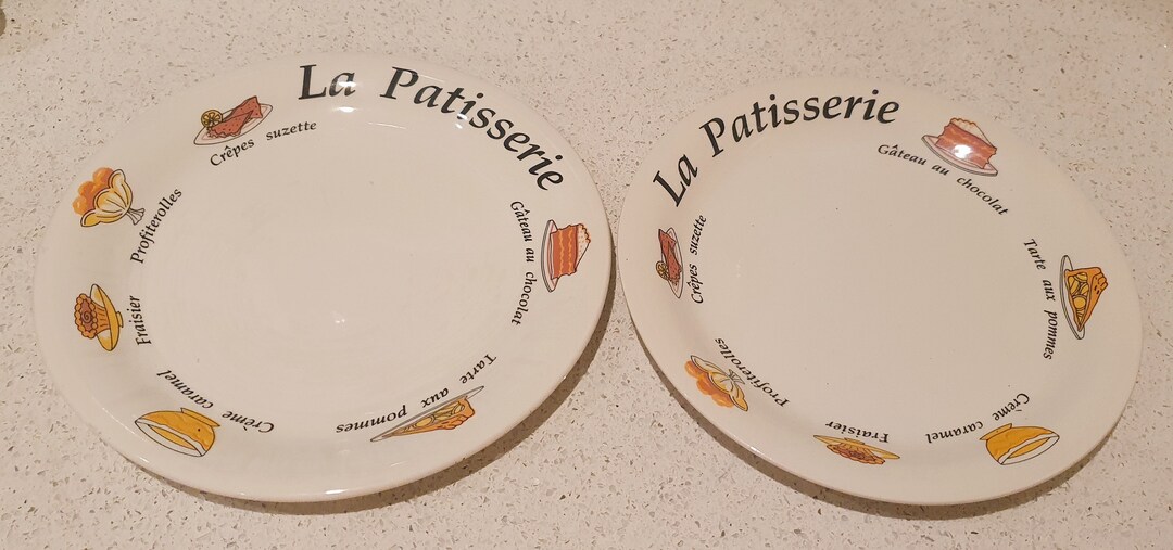 La Patisserie Plates, Tams Ware, John Tamms, Made in England, Dessert ...