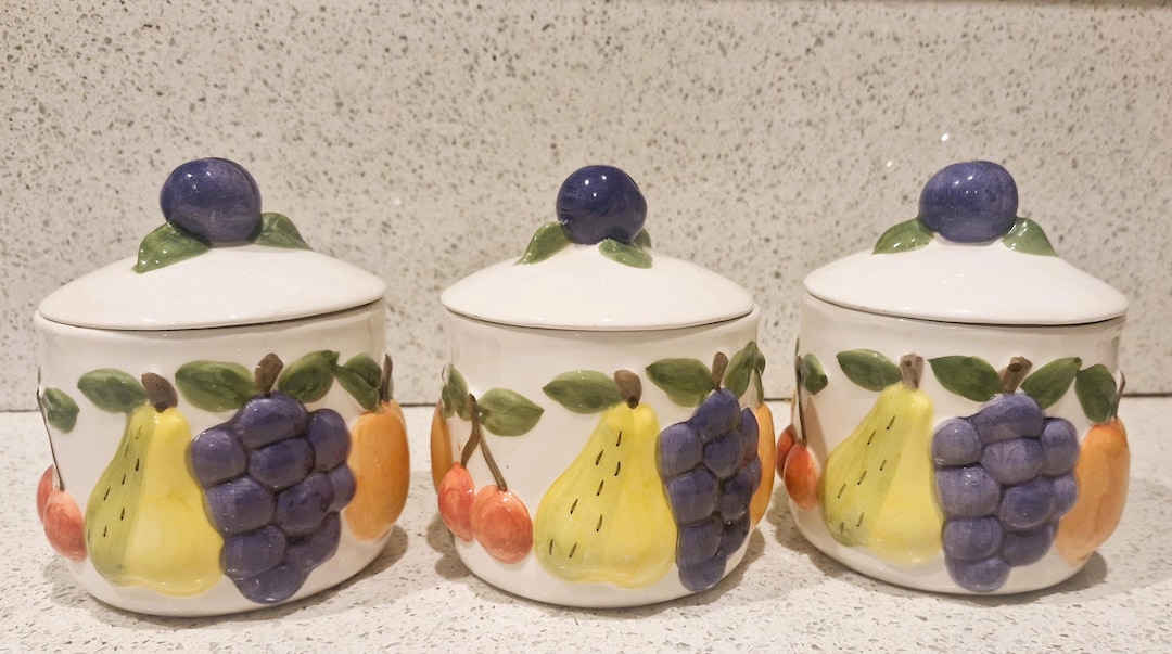 Vintage Rayware Fruit Jar: Lidded Kitchen Storage Cannister - Etsy