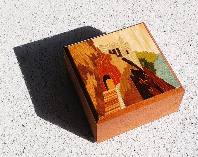 Vintage Italian Inlaid Wooden Box, Sorrento Ware, Sorrento, Italy ...