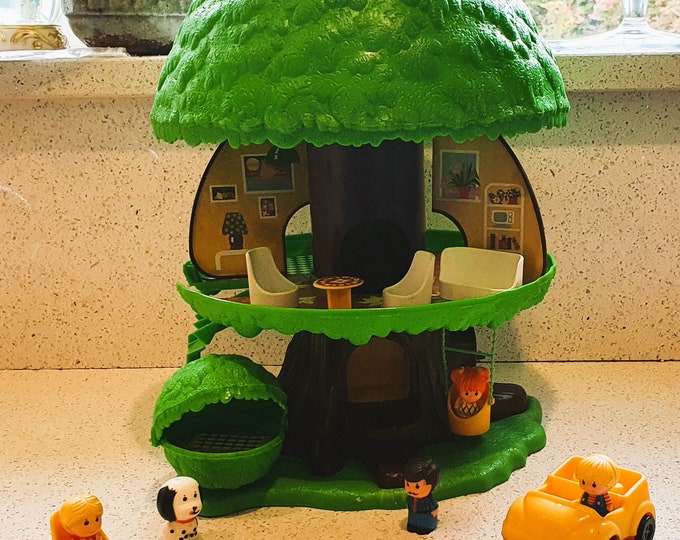 Vintage 1970's COMPLETE Palitoy Discovery Time Pop up Tree House, Tree ...