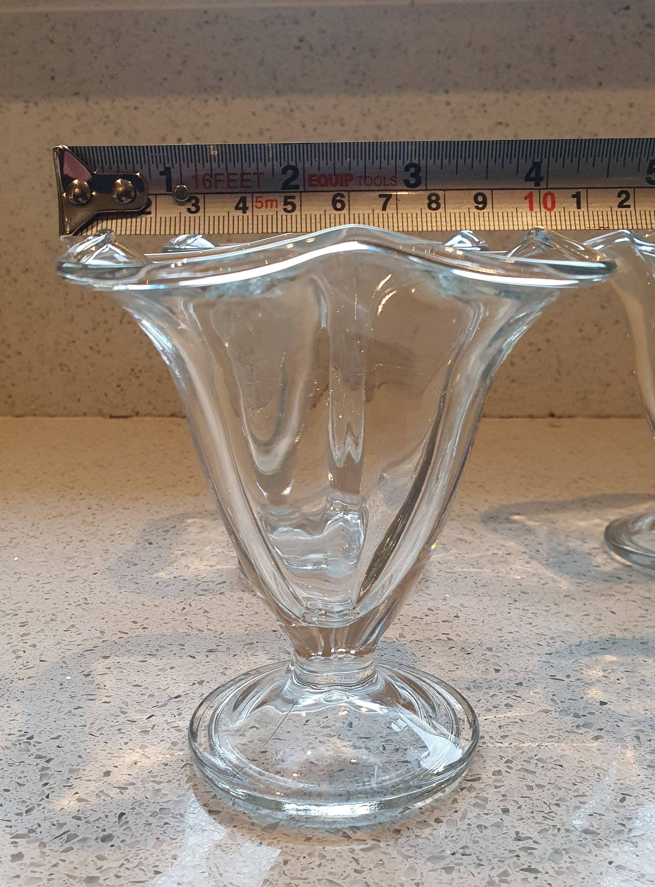 6 vasos de helado Sundae Vintage Glass Ice Cream Coup - Etsy España