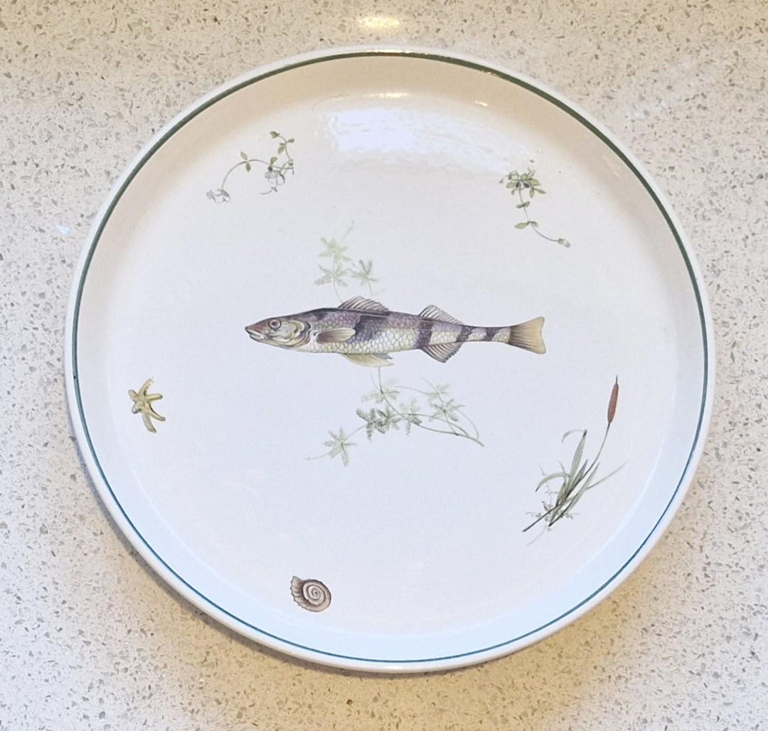 Vintage Simpsons English Ironstone Fish Dinner Plate - Etsy