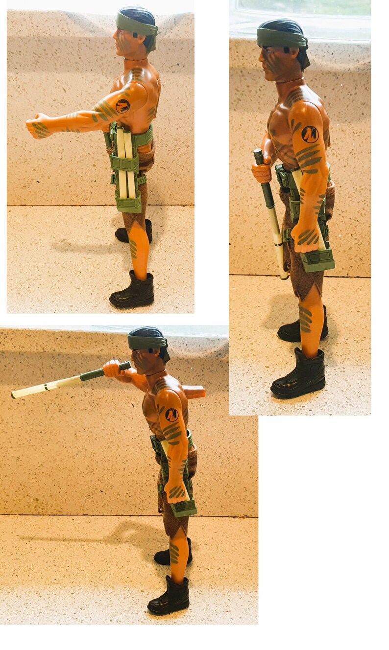 Vintage 90s Action Man, Blow Pipe Jungle Hasbro Figure - Etsy