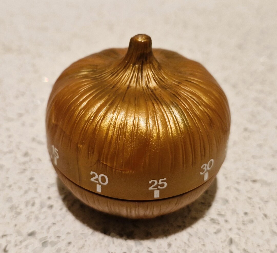 Vintage, Kitchen Timer, Onion Kitchen Timer, Onion Shaped, Wind Up ...
