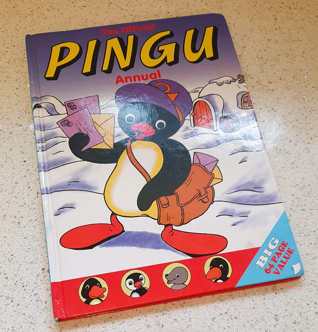 Vintage PINGU Annual, Pingu Gift, 90s Pingu, Toot Toot, Iconic TV Show ...