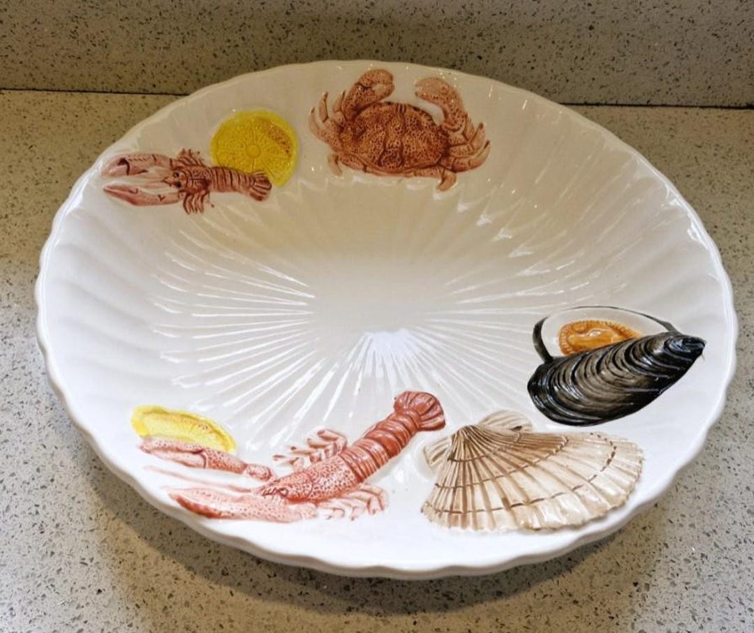 Large Seafood Platter, Large Seafood Bowl, Plate, Shellfish, Lobster ...