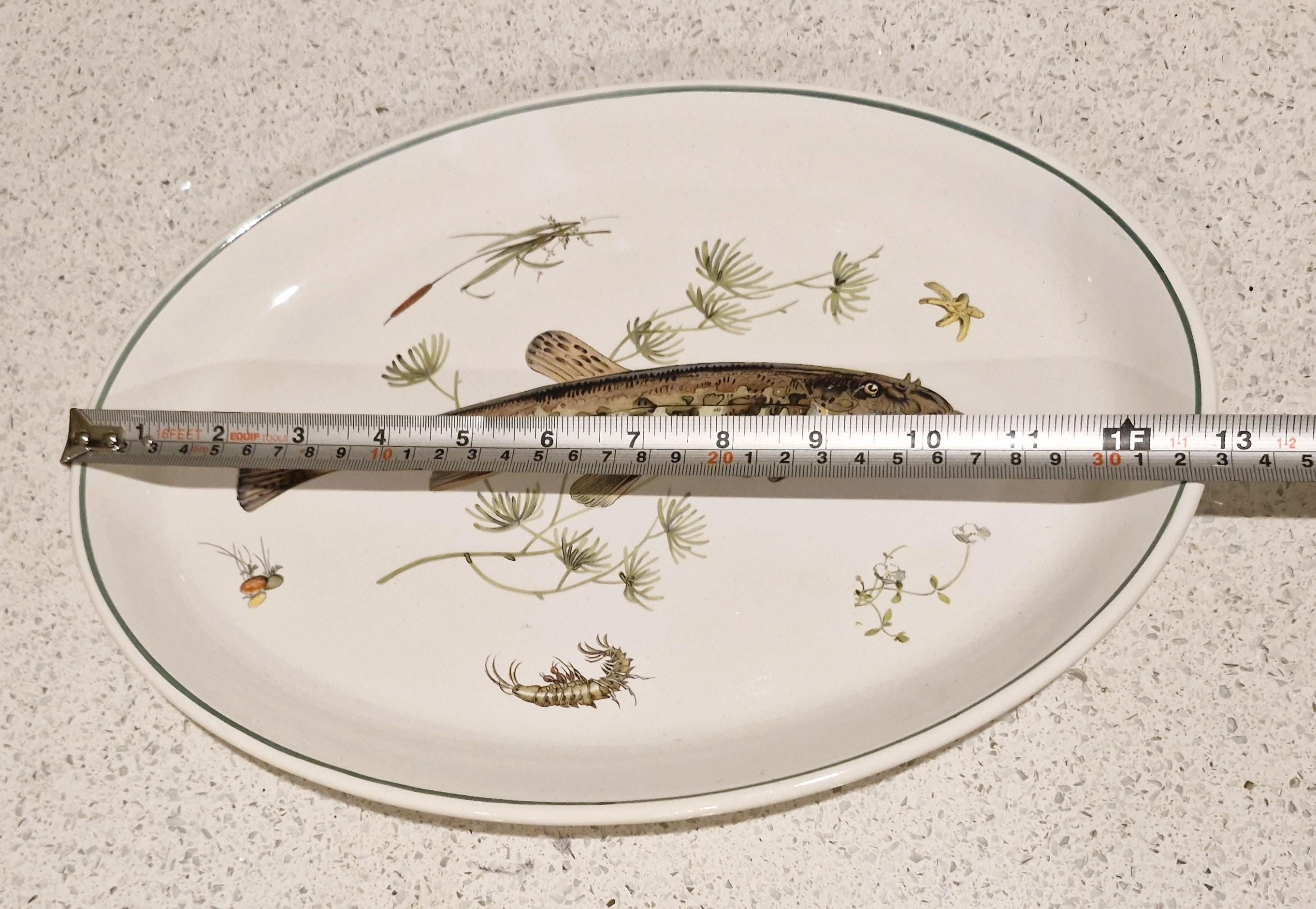 Vintage Simpsons English Ironstone Fish Serving Platter: Spined Loach ...