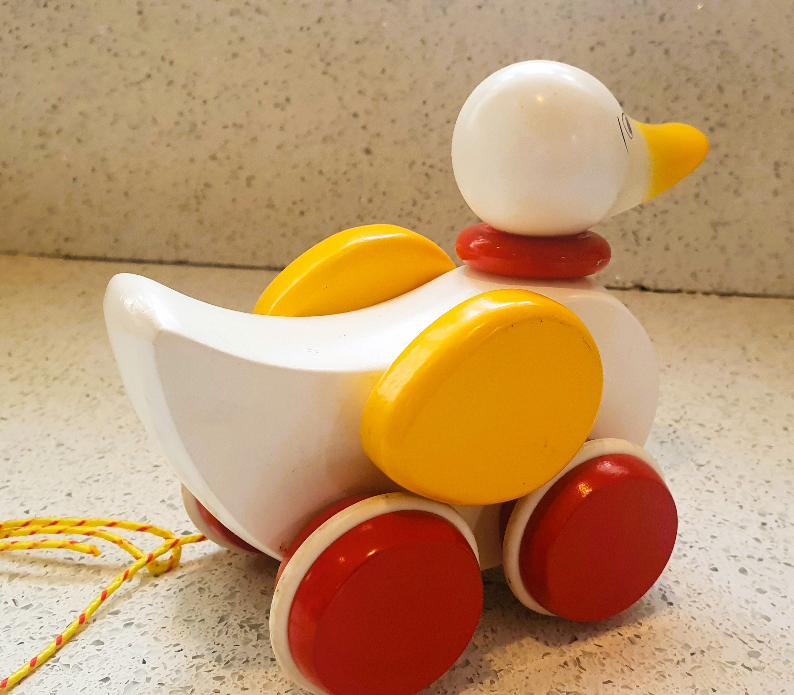 Vintage Brio Wooden Duck Pull Along Toy Quirky Fun Toddler - Etsy