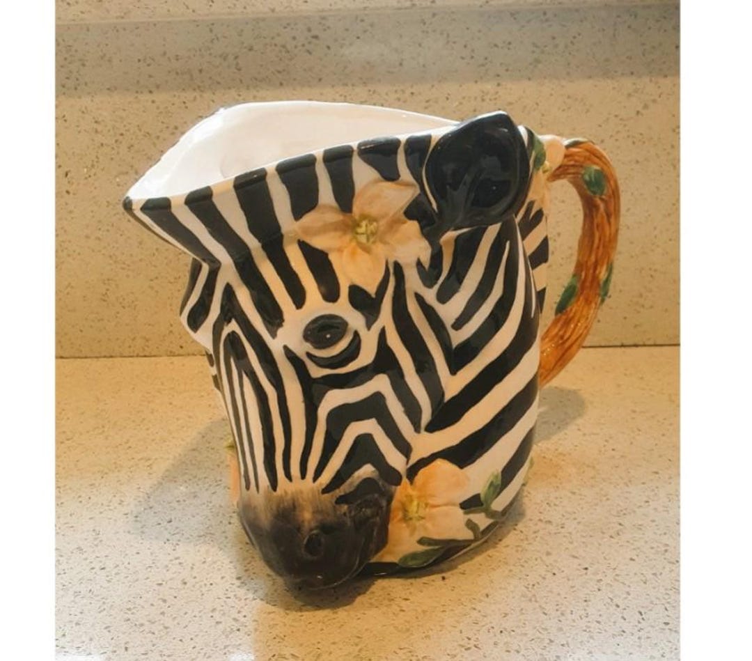 Zebra Shaped Vase, Animal Shaped Pitcher, Quirky Kitsch Home Decor ...