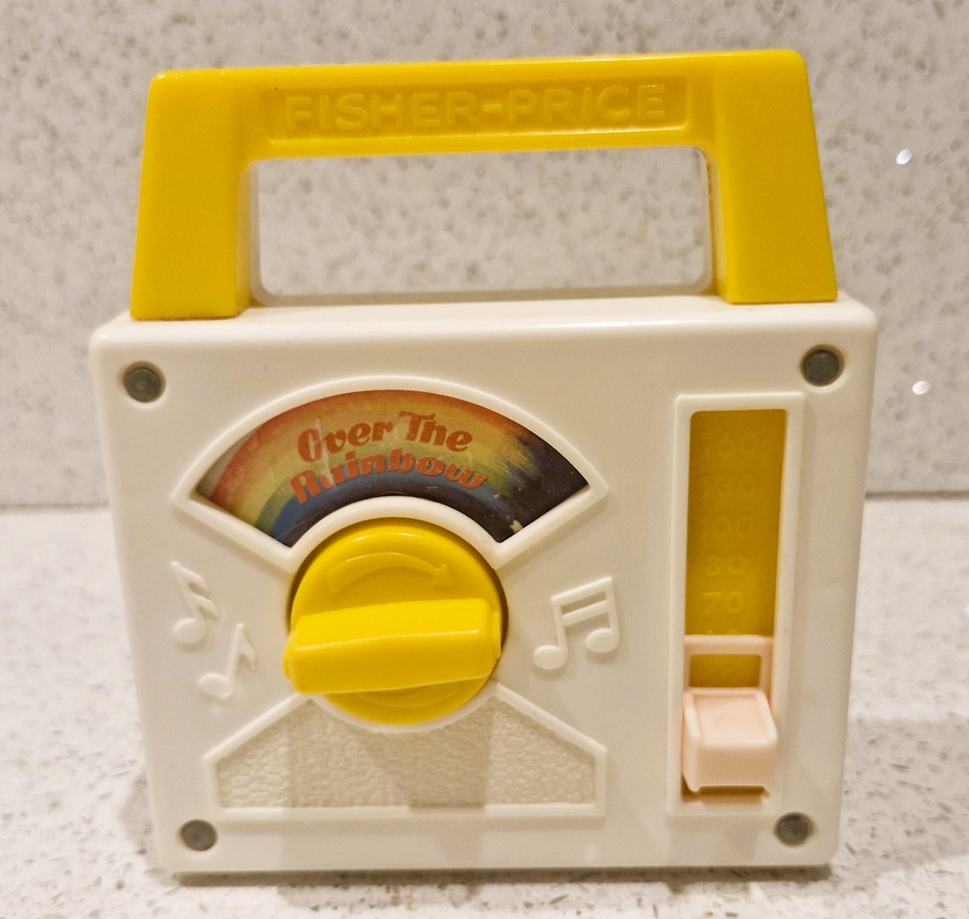 Vintage Fisher Price Radio, 70s, Somewhere Over the Rainbow, Judy ...