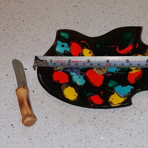 Vintage Artist Paint Palette Plate, Vercor Ceramic, Hand Painted ...