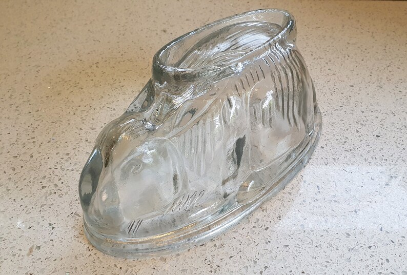 Vintage 50s Glass Rabbit Jelly Mould Bunny Jello Mould Clear - Etsy