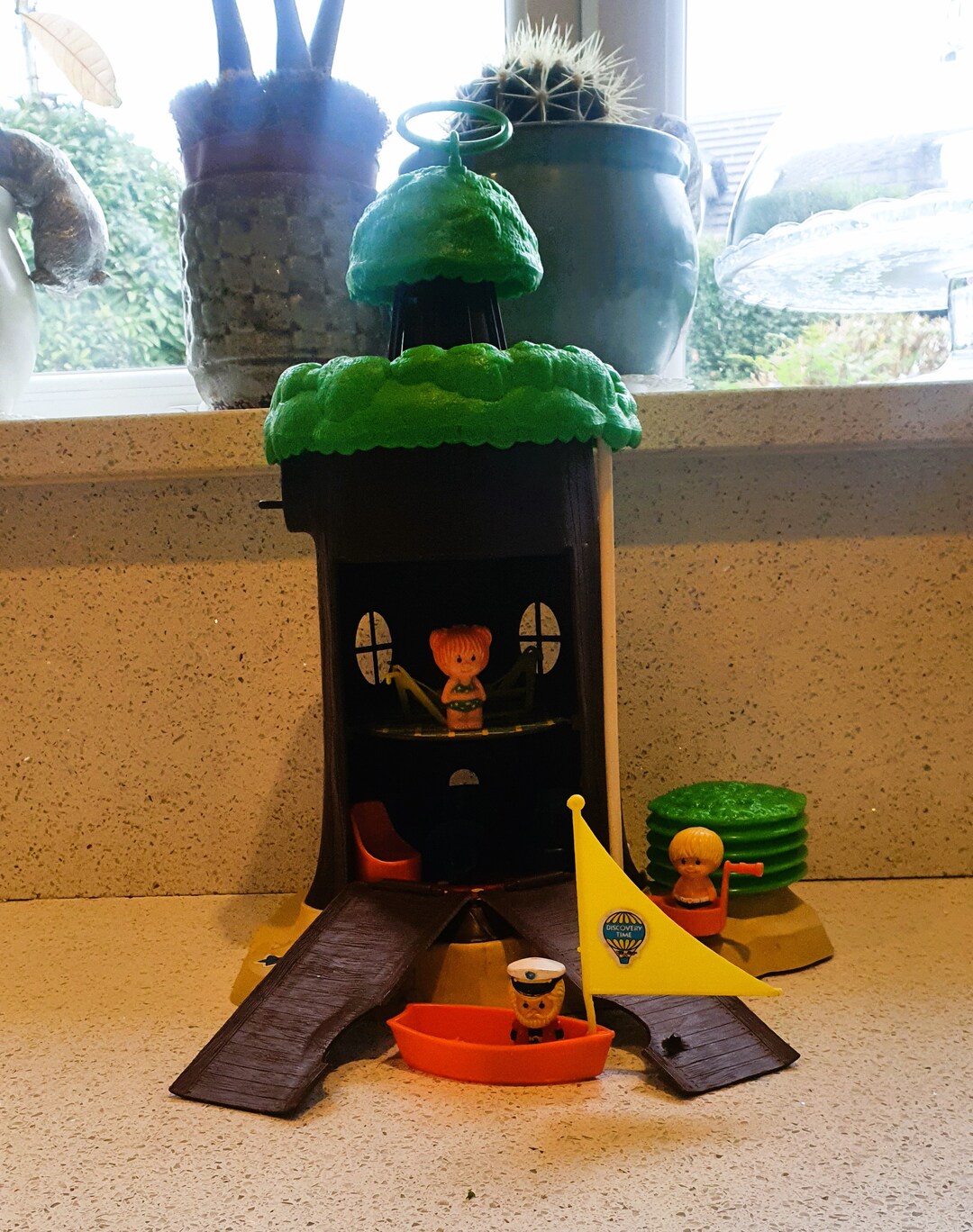 Tree Tots Lighthouse, Complete, Discovery Time, Light Up, Vintage Toy ...