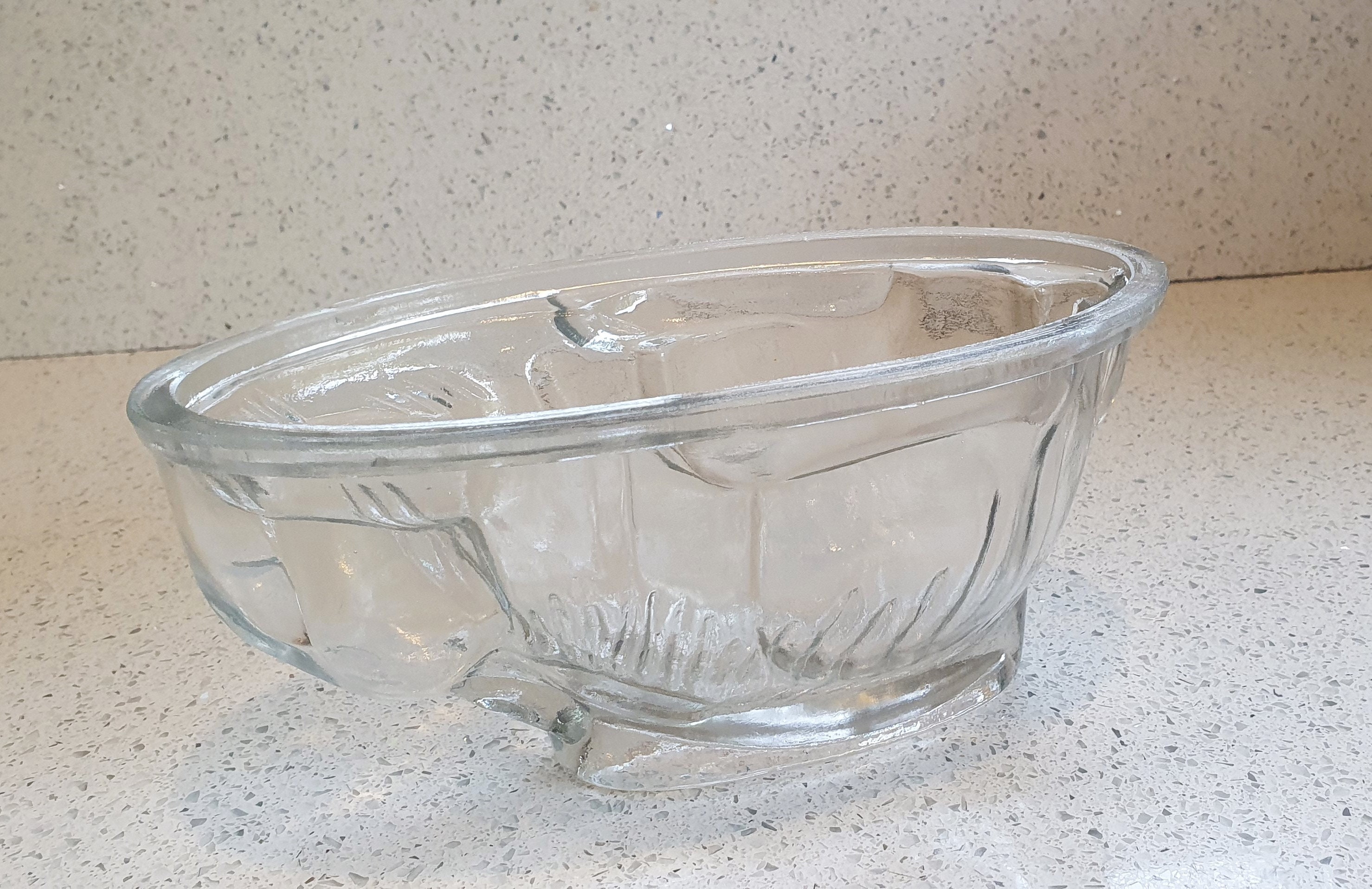 Vintage 50s Glass Rabbit Jelly Mould Bunny Jello Mould Clear - Etsy