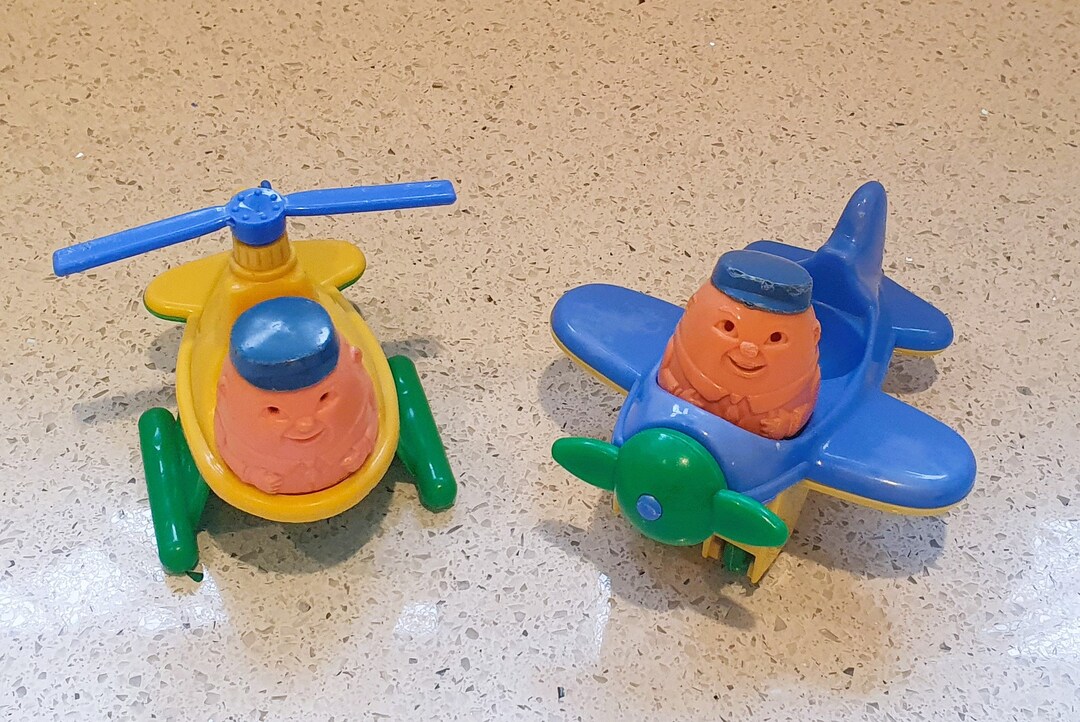 Vintage Weebles Plane, Vintage Weeble Helicopter, Weeble Planes, Weeble ...