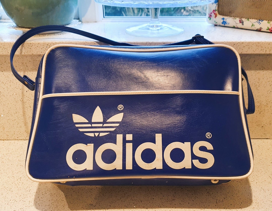 Vintage Adidas Bag, Iconic, Peter Black, Large, 40cm, Excellent ...