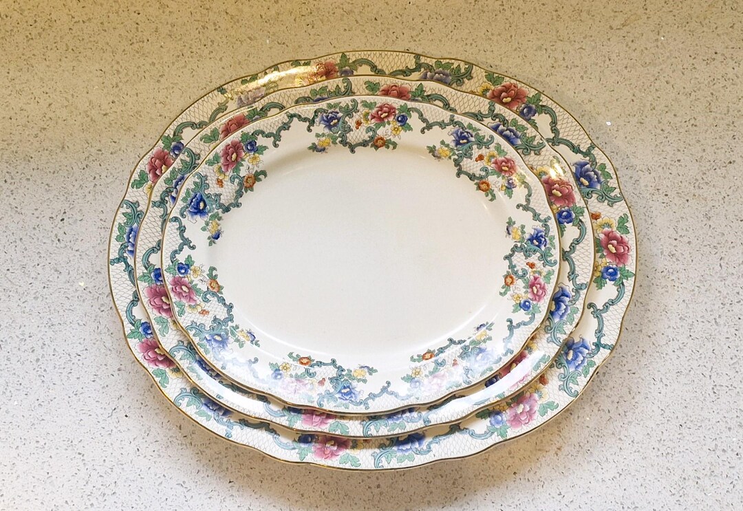 Royal Cauldon 'victoria' Platter: Vintage English China, Hand-painted ...