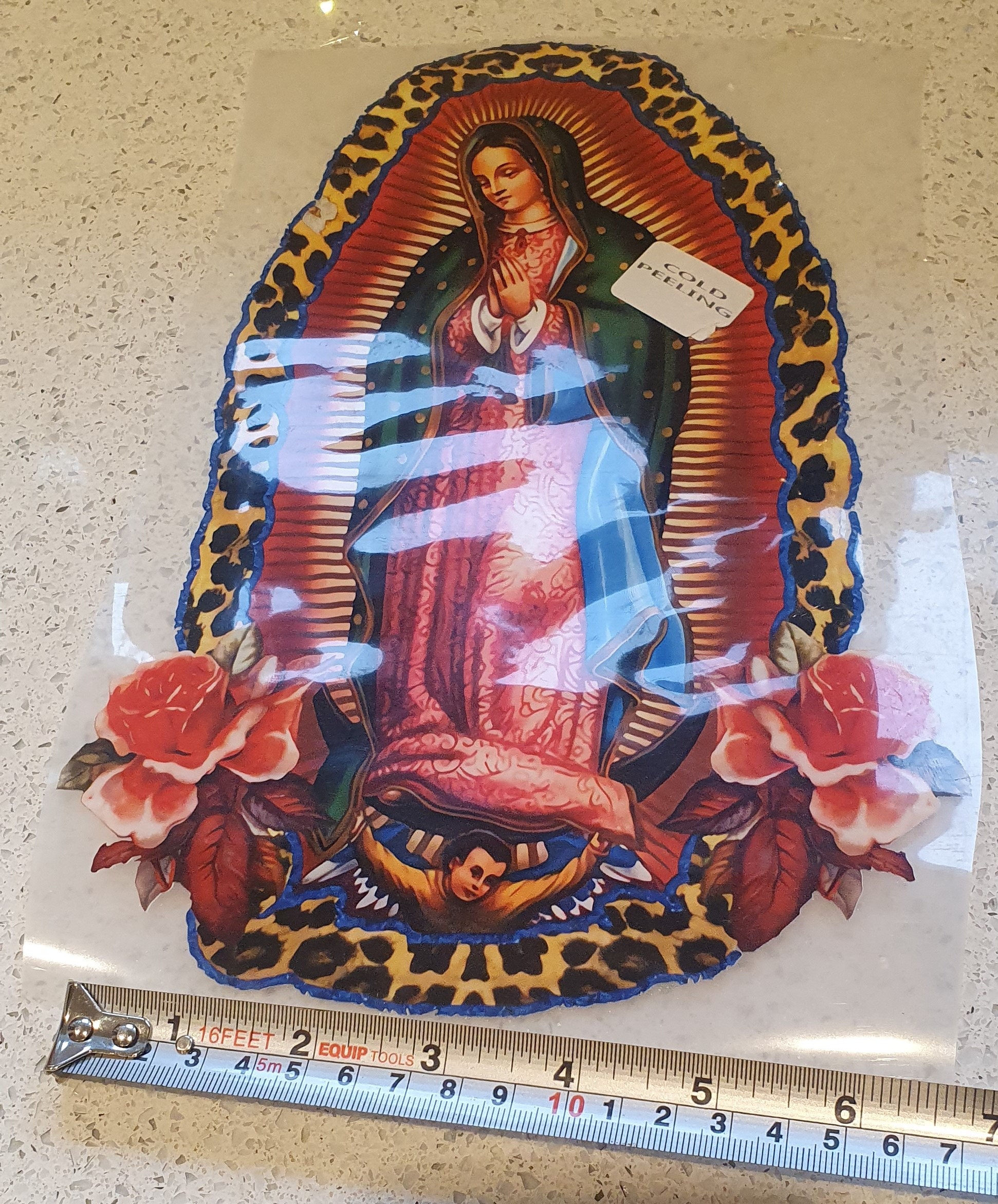 Our Lady of Guadalupe Virgin Mary Fabric Transfer Iron On - Etsy UK