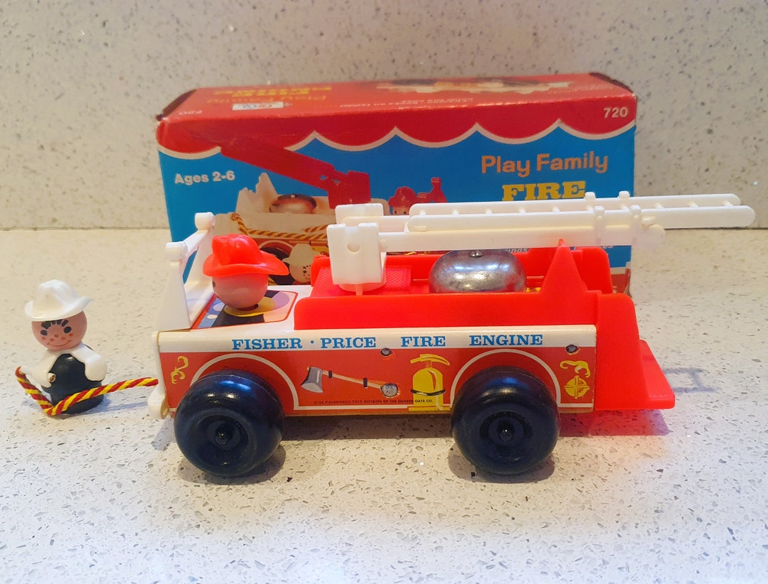 Fisher Price Play Family Fire Engine, With Bell, Fisher Price Fire ...