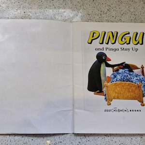 Vintage PINGU Book, Pingu and Pinga Stay Up, Good Condition - Etsy
