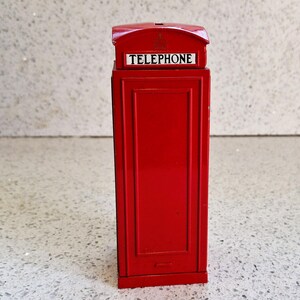 British, English, Red Telephone Box, Money Box, Die Cast Metal, London ...