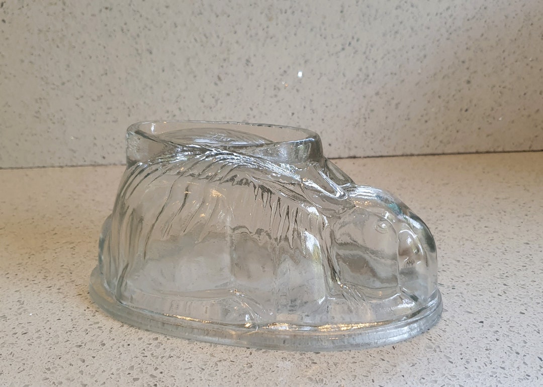 Vintage 50s Glass Rabbit Jelly Mould Bunny Jello Mould Clear - Etsy