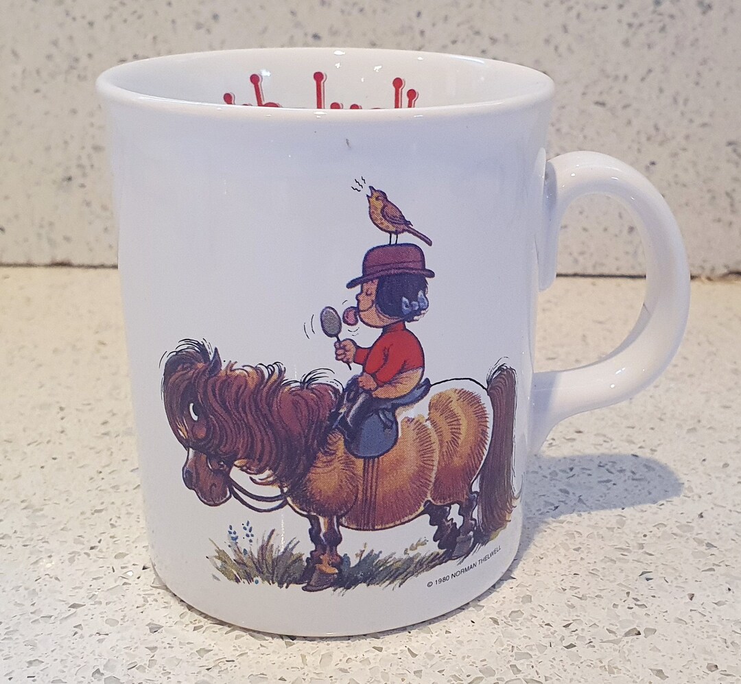 Vintage THELWELL Pony Mug - Staffordshire England - Etsy