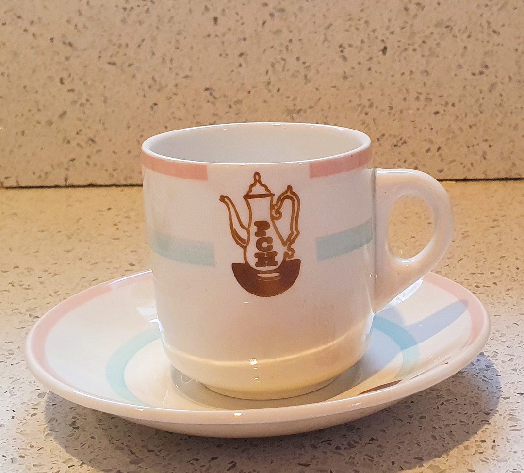 Vintage PCH Espresso Cups - Staffordshire Pottery Set of 6 - Etsy
