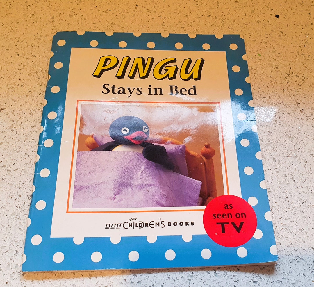 Vintage PINGU, Pingu Stays in Bed, Pingu Gift, 90s Pingu, Toot Toot ...