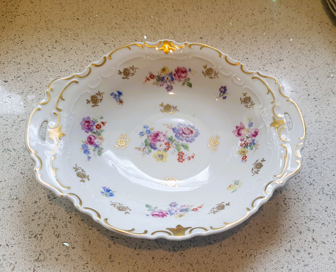 Vintage Reichenbach Fine China Plate: Floral German Decor - Etsy