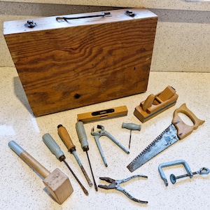Vintage, Handy Andy Carpenters Tool Chest, Handy Andy Tool Box ...
