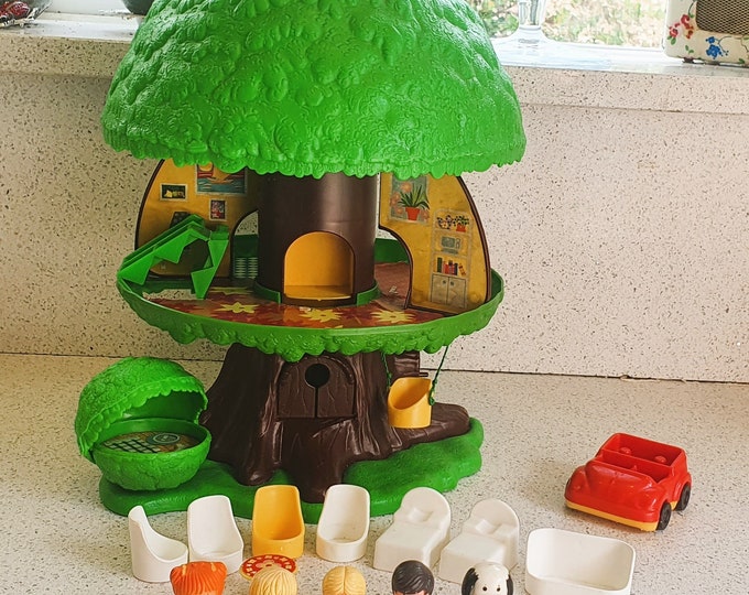 Vintage 1970's COMPLETE Palitoy Discovery Time Pop up Tree House, Tree ...