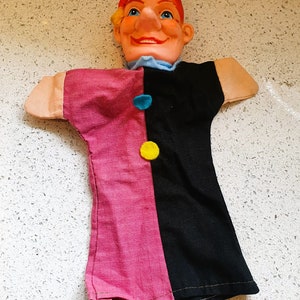 Vintage Hand Puppets, Punch and Judy, King, Queen, Princess, Jester ...