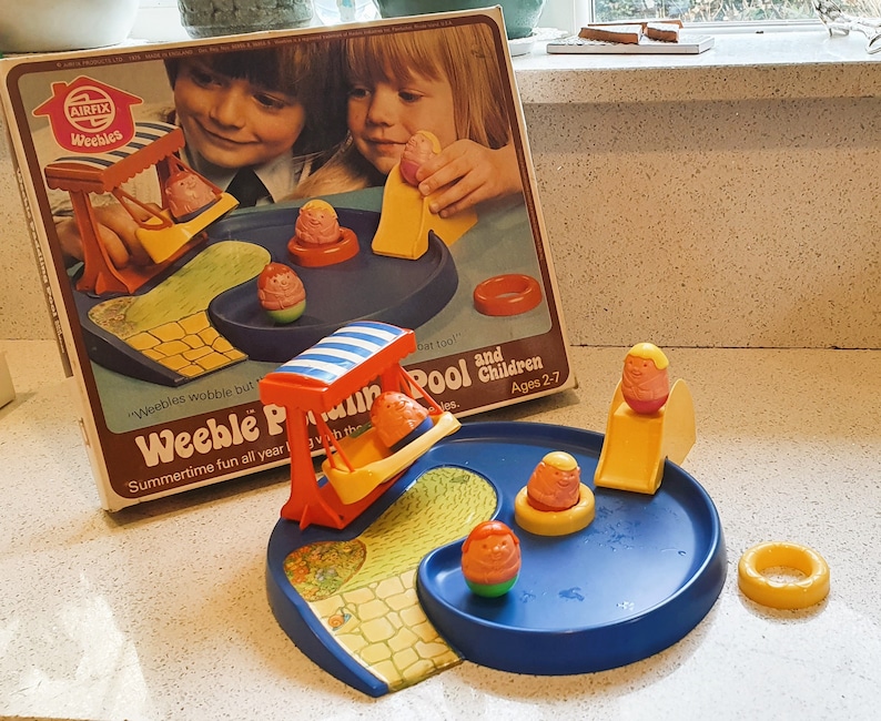 Vintage Airfix Weebles Paddling Pool Toy: 1970s Complete Set - Etsy