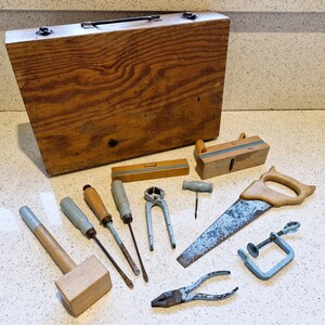 Vintage, Handy Andy Carpenters Tool Chest, Handy Andy Tool Box ...