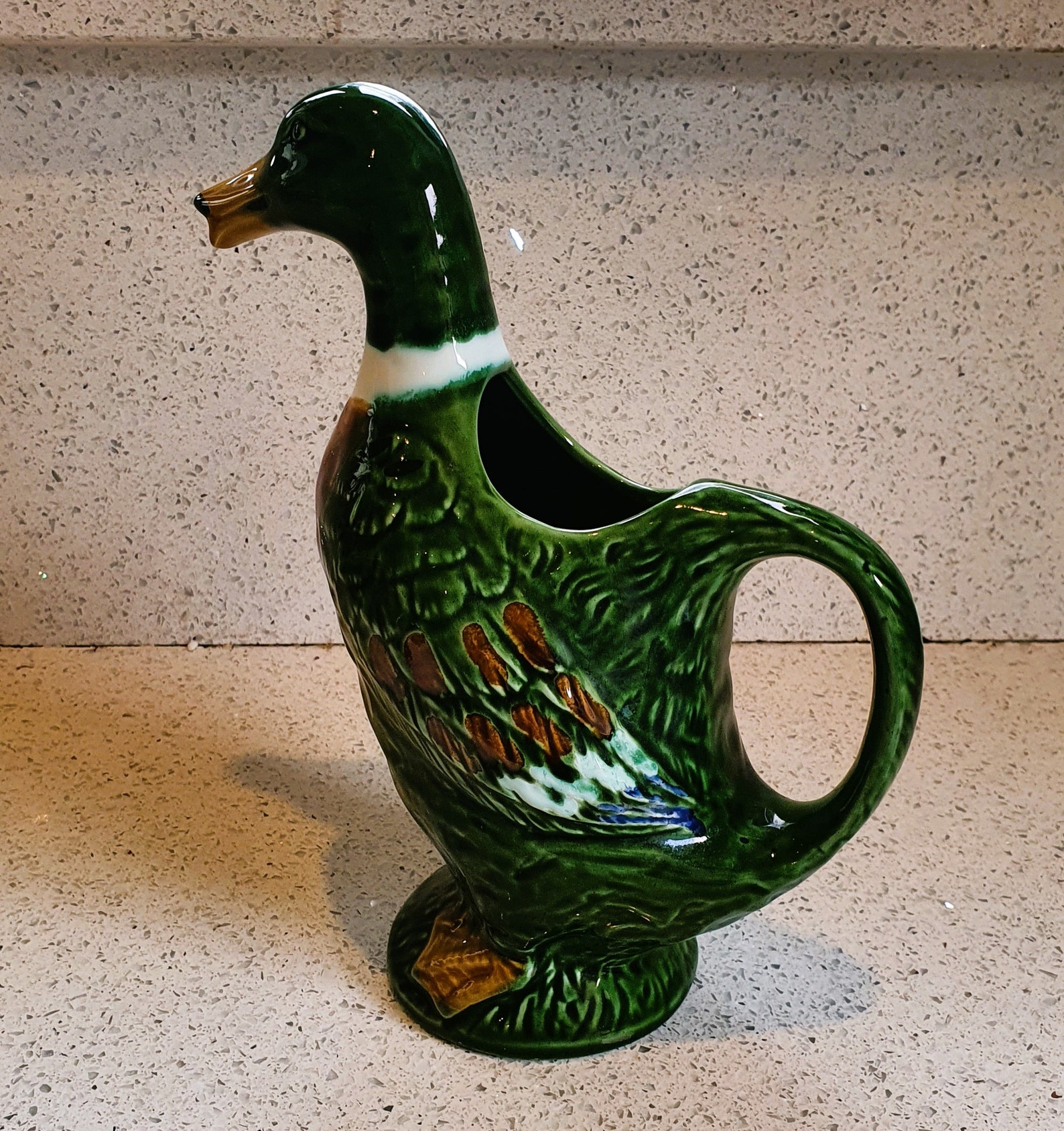 Ceramic Mallard Duck Vase Jug Reducta of London Mallard - Etsy