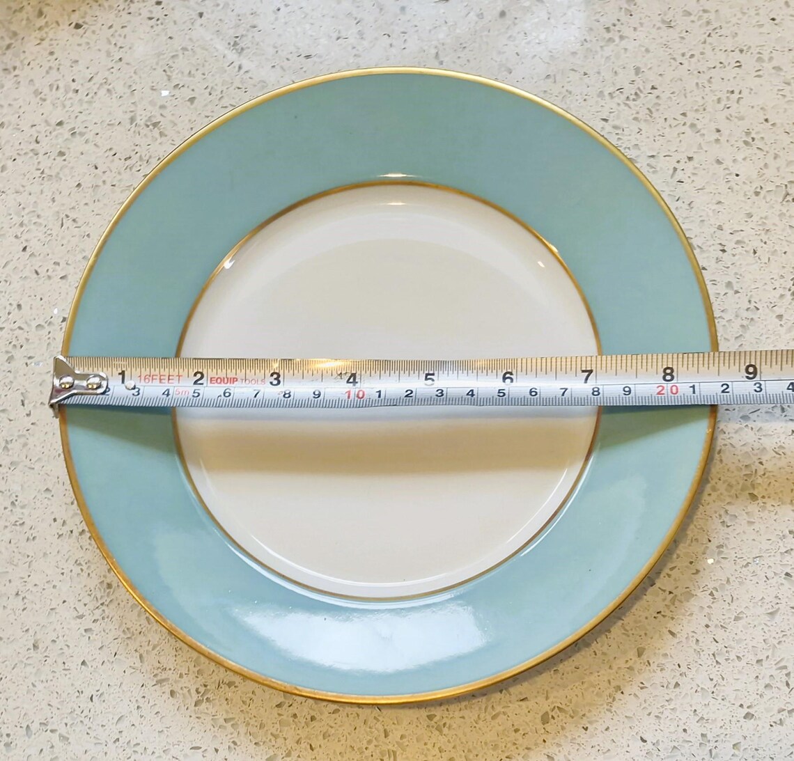 Harrods Limoges Lege Plates: Hand-painted 22k Gold, Blue & White (22cm ...