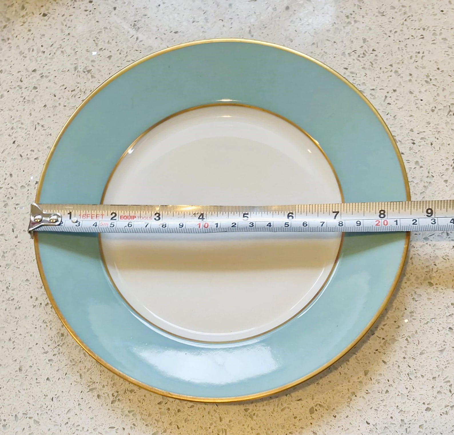 Harrods Limoges Lege Plates: Hand-painted 22k Gold, Blue & White (22cm ...
