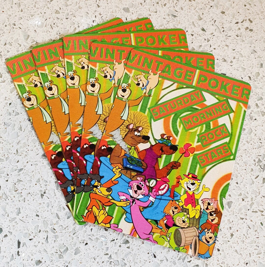 Vintage Cartoon Character Playing Cards, Scooby Doo, Chorlton and the ...